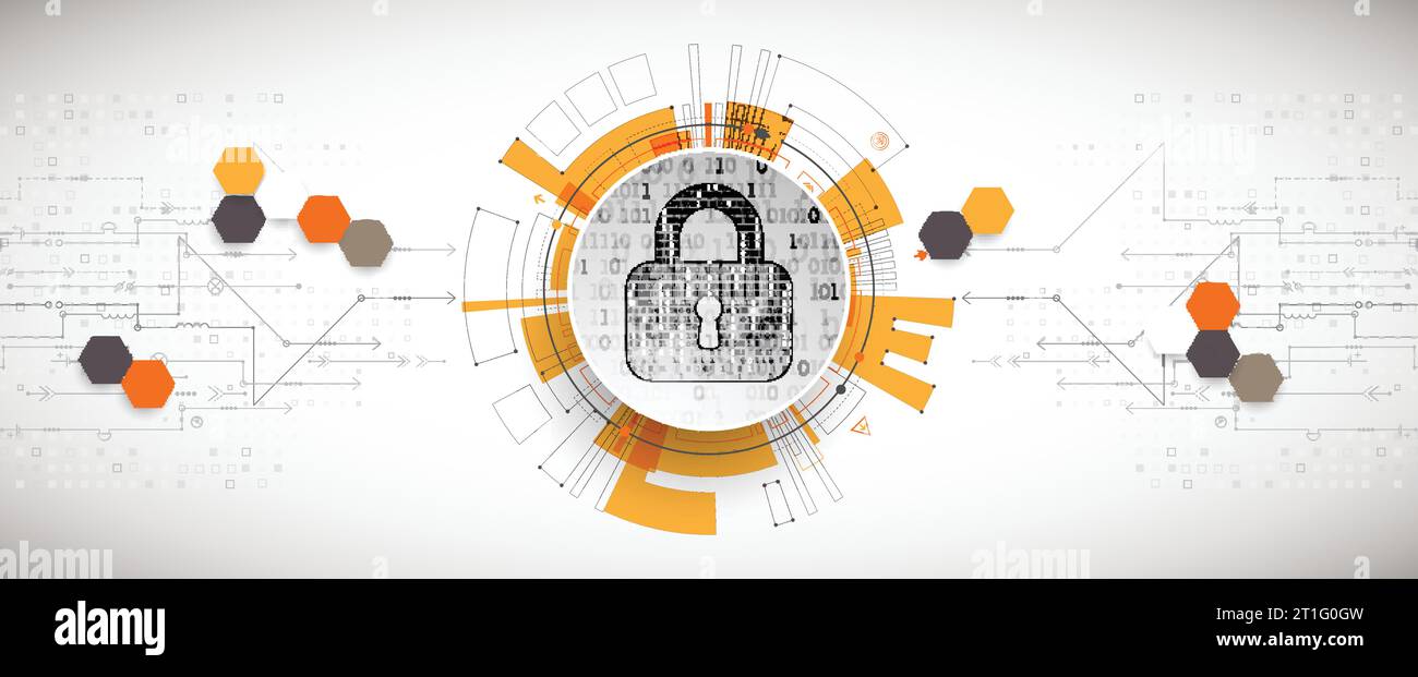 Protection concept. Protect mechanism, system privacy. Vector ...