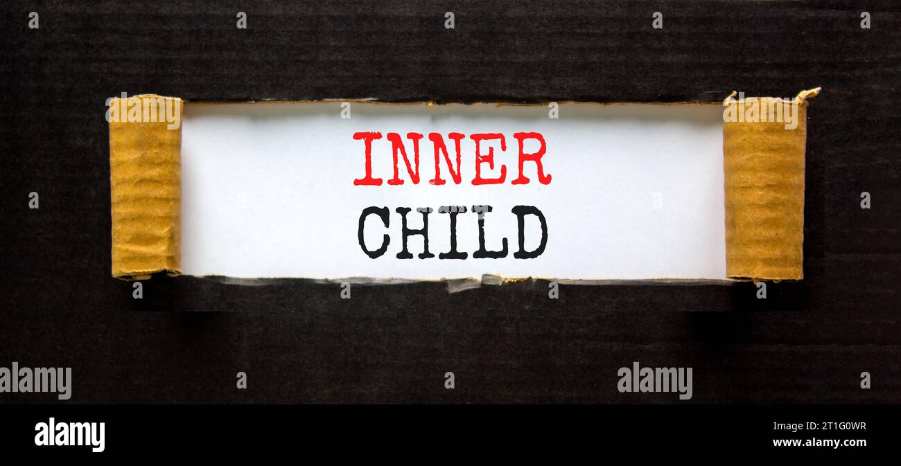 Inner child symbol. Concept words Inner child on beautiful white paper ...