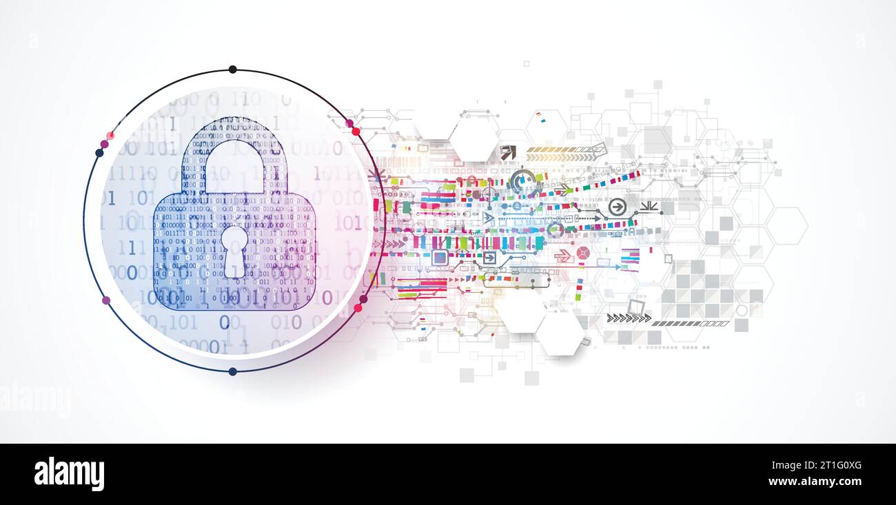 Protection concept. Protect mechanism, system privacy. Vector ...