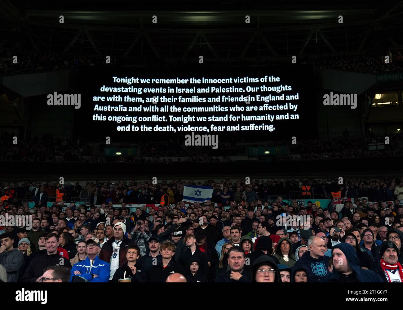 A message of support for the victims of the Israel-Palestine conflict ...