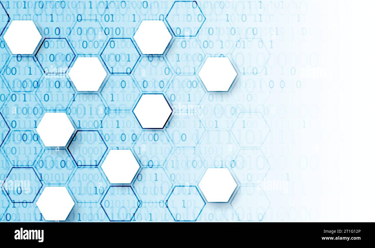 Abstract technology hexagonal background. Connection structure. Science ...