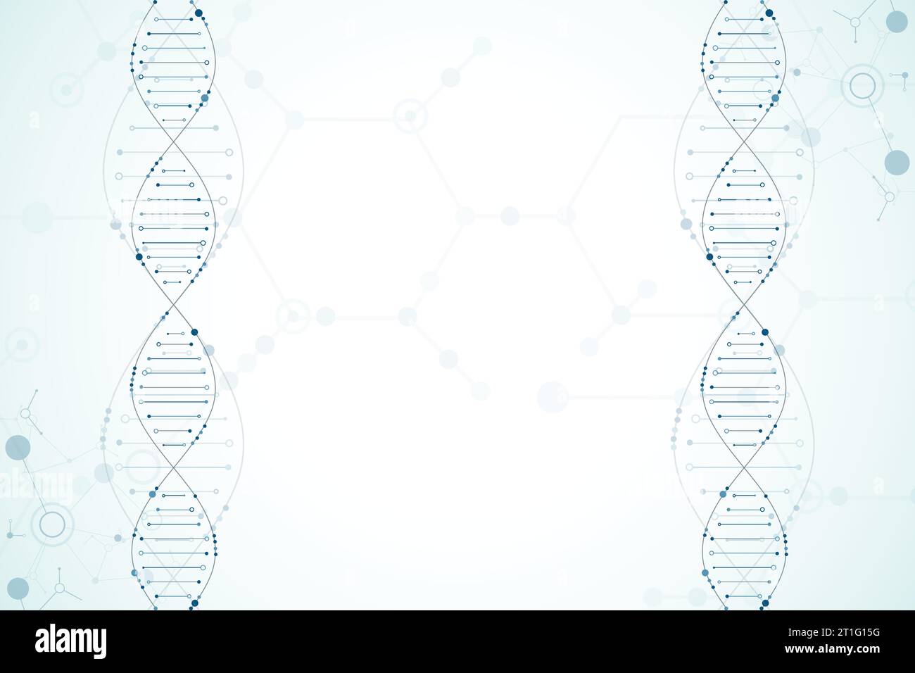 Science template, wallpaper or banner with a DNA molecules. Vector ...