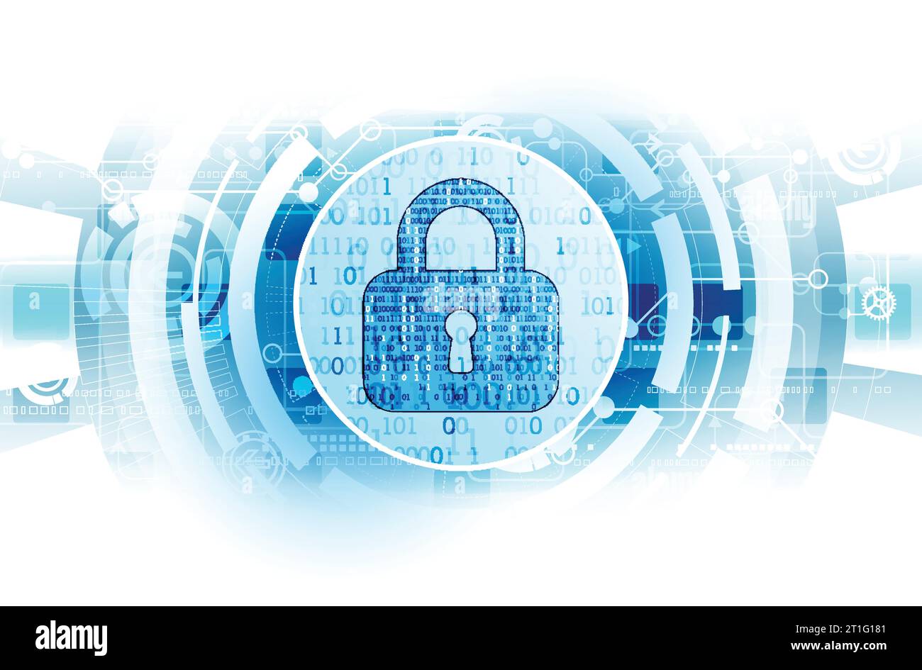 Protection concept. Protect mechanism, system privacy. Vector ...