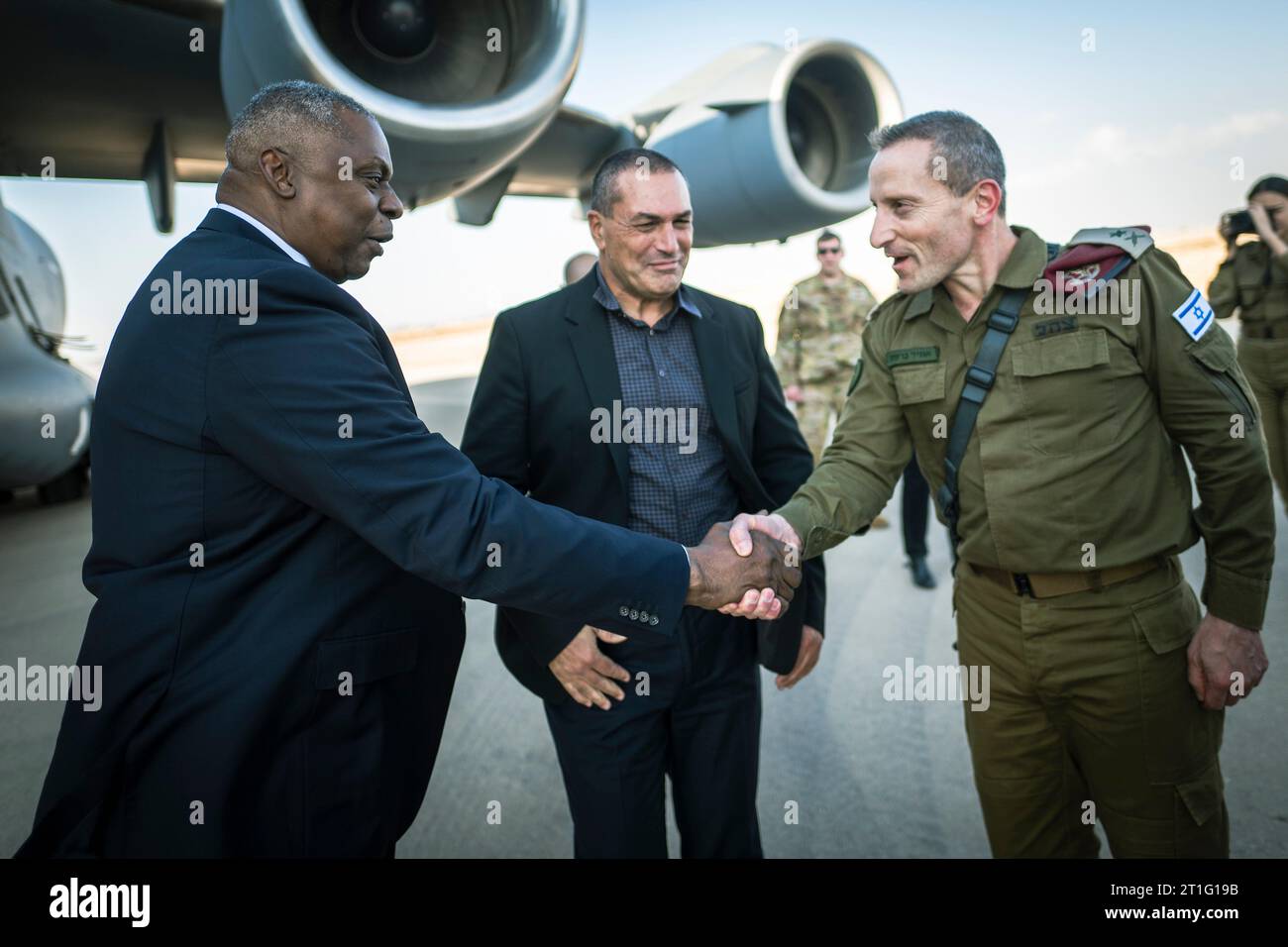 Tel Aviv, Israel. 13th Oct, 2023. U.S. Secretary of Defense Lloyd ...