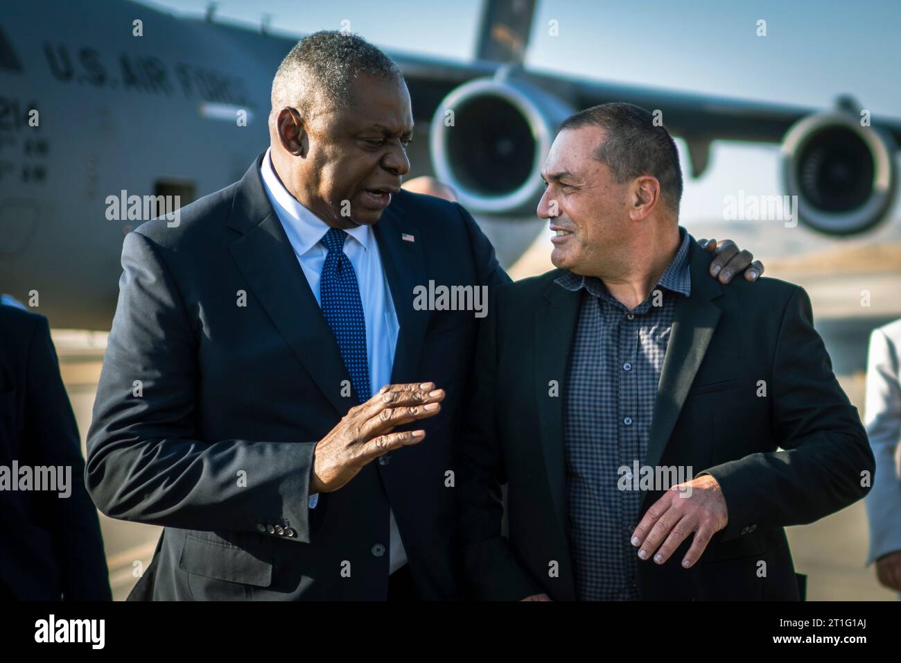Tel Aviv, Israel. 13th Oct, 2023. U.S. Secretary of Defense Lloyd ...
