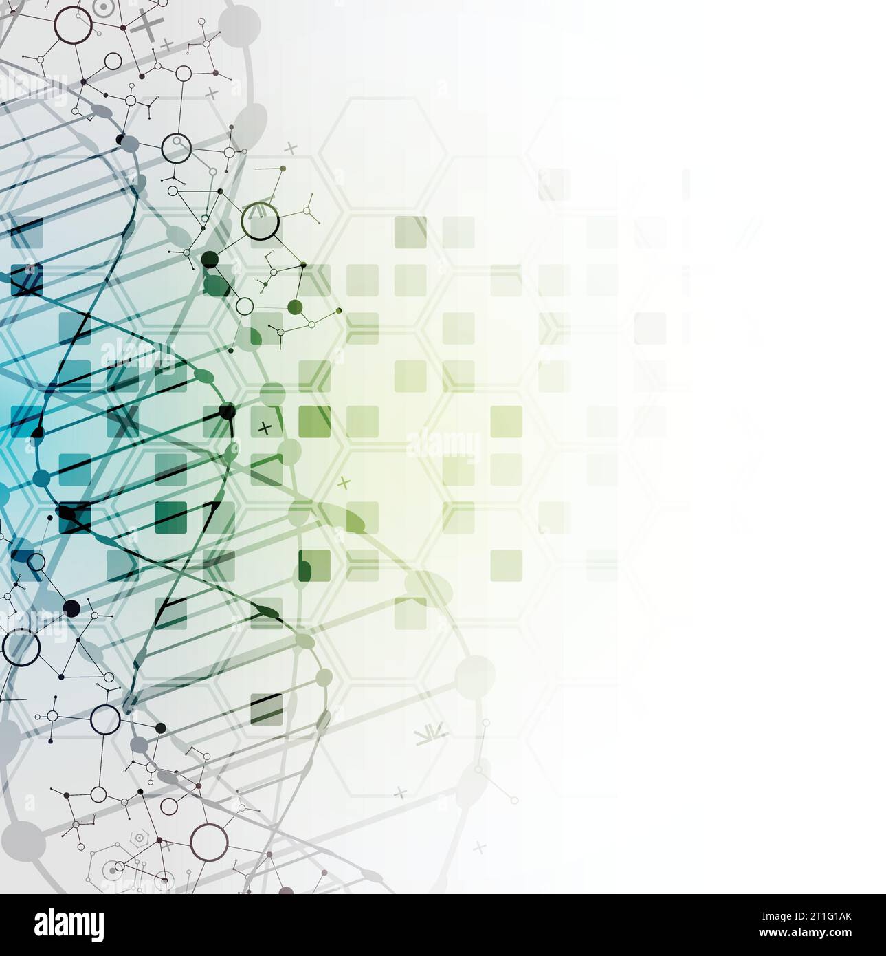 Science template, wallpaper or banner with a DNA molecules. Vector ...