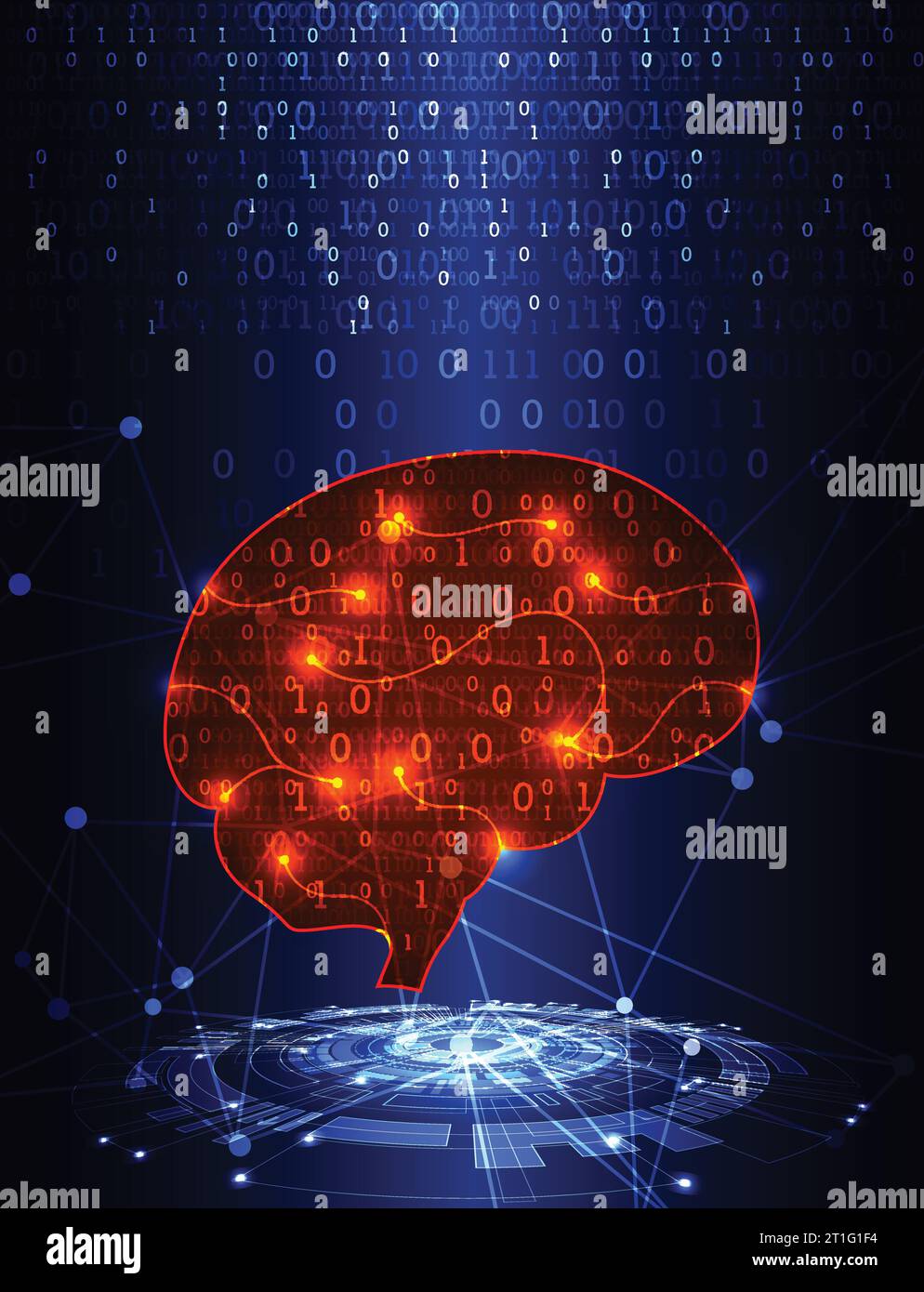 Abstract digital brain,technology concept. Vector Stock Vector Image ... Abstract digital brain,technology concept. Vector Stock Vector Image ...