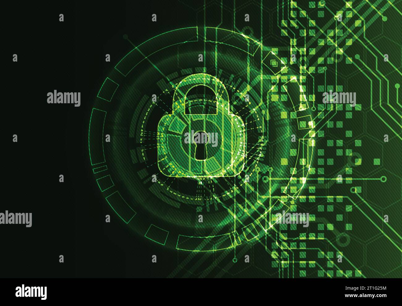 Protection concept. Protect mechanism, system privacy. Vector ...