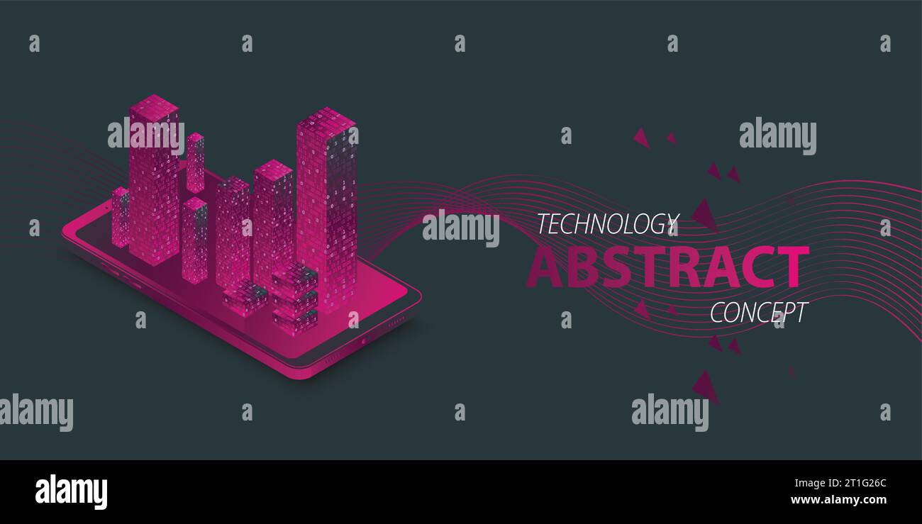 Gradient modern isometric digital device mock up. Sale banner, special ...