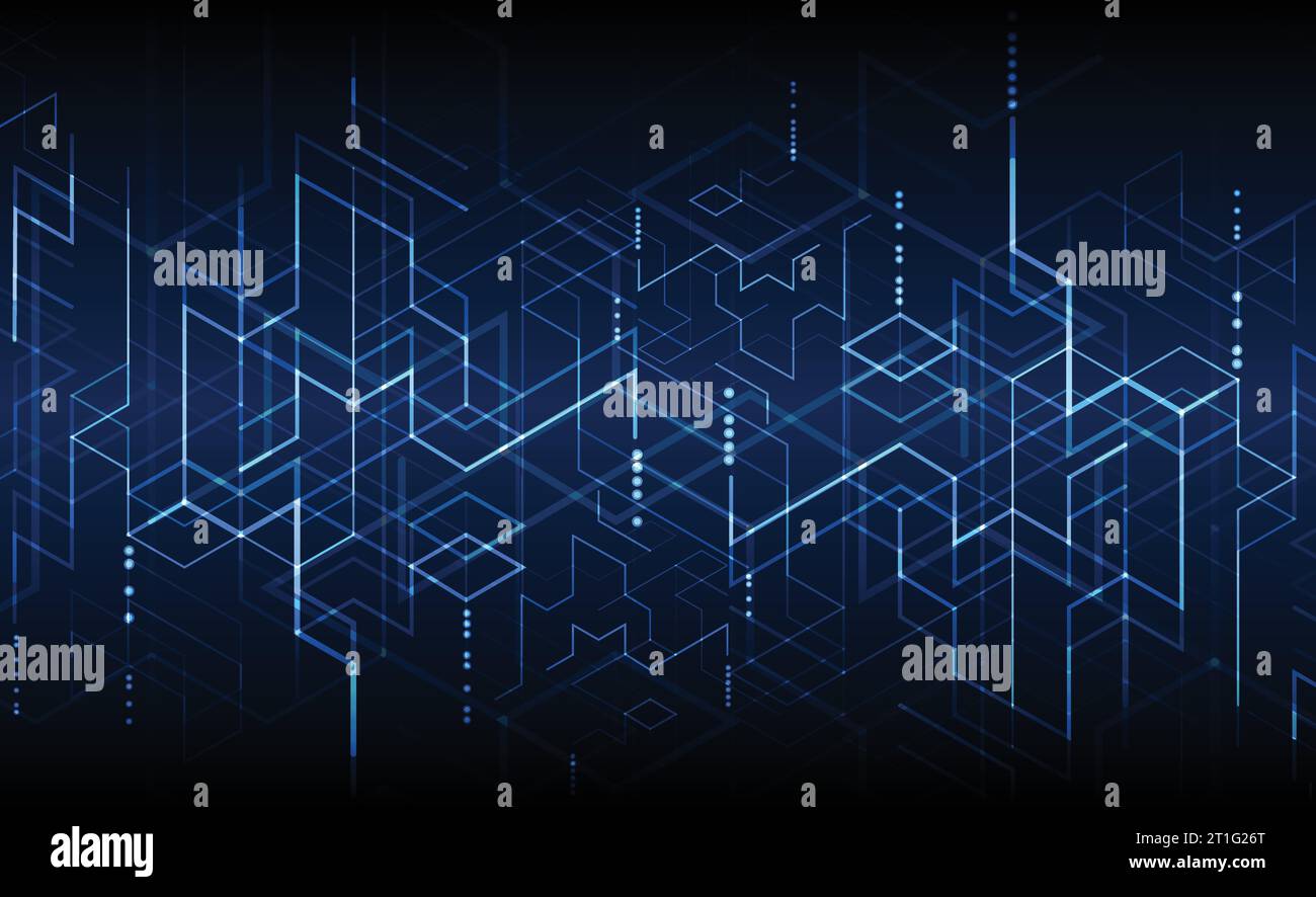 Vector illustration. Digital technology and engineering background Stock Vector Image & Art - Alamy