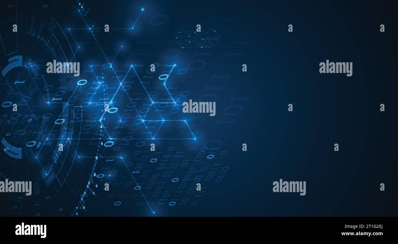 Vector illustration. Digital technology and engineering background Stock Vector Image & Art - Alamy