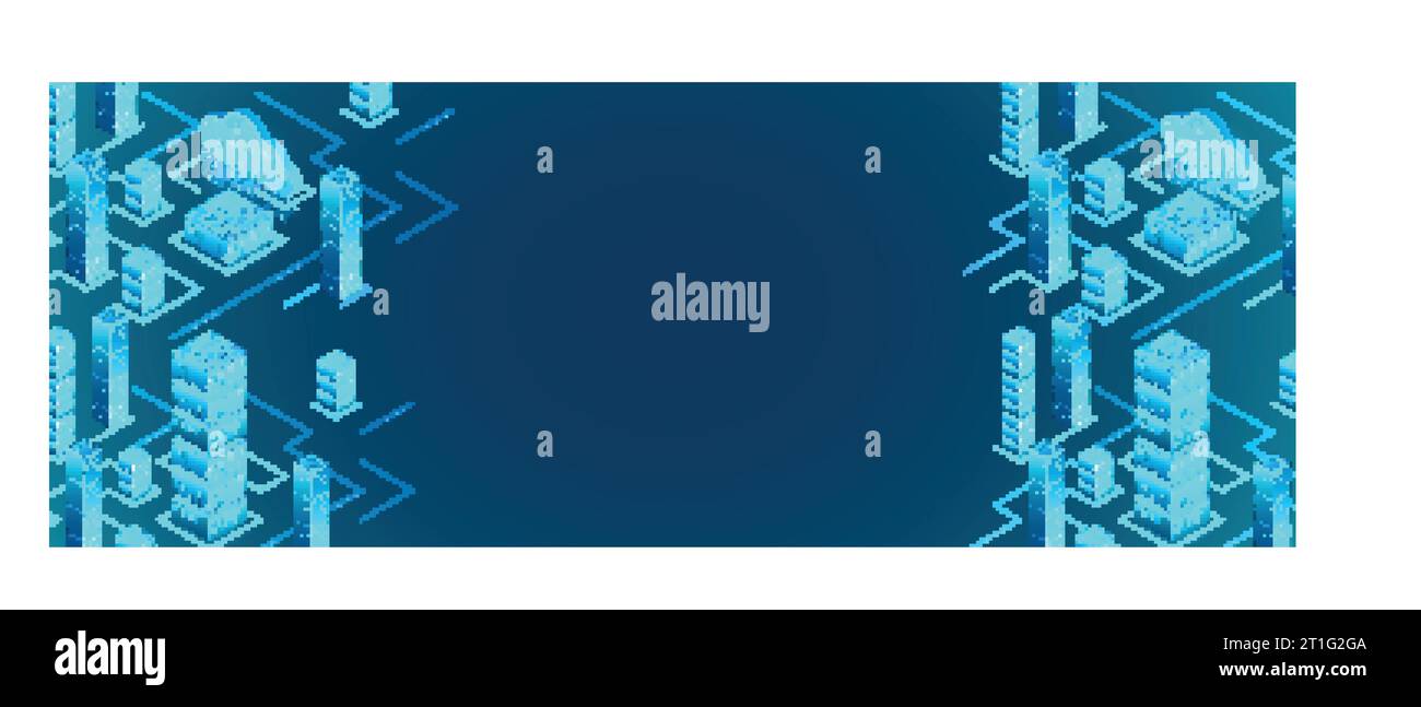 Isometric big data flow processing concept, cloud database. Abstract ...