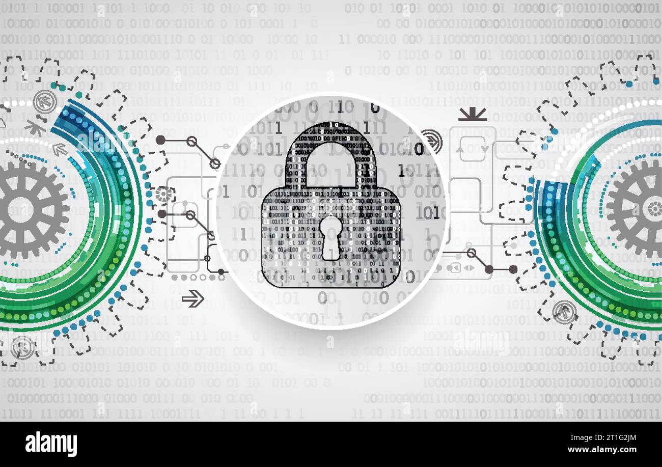 Protection concept. Protect mechanism, system privacy. Vector ...