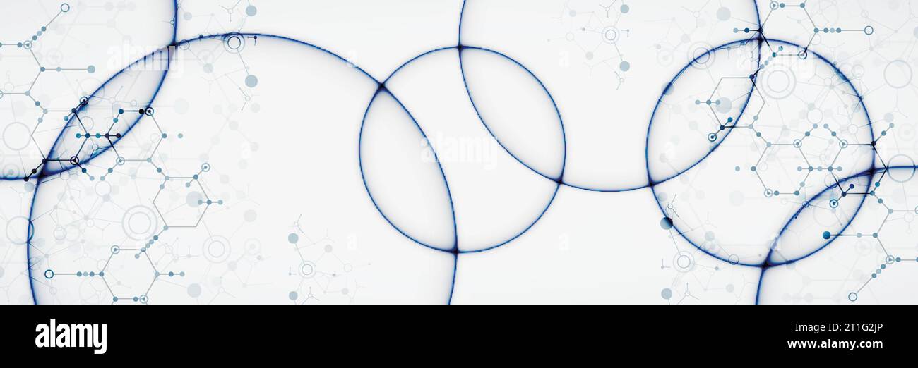 Abstract technology hexagonal background. Connection structure. Science style.Vector ...