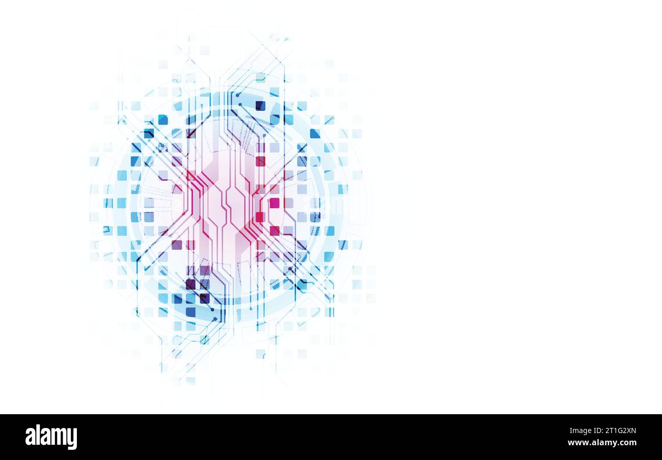 Bright technological background. A creative idea for your business ...