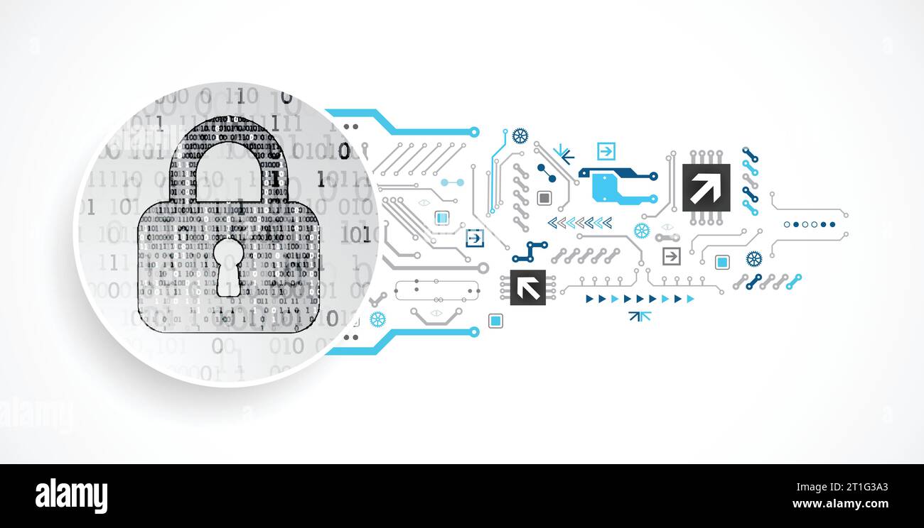 Protection concept. Protect mechanism, system privacy. Vector ...