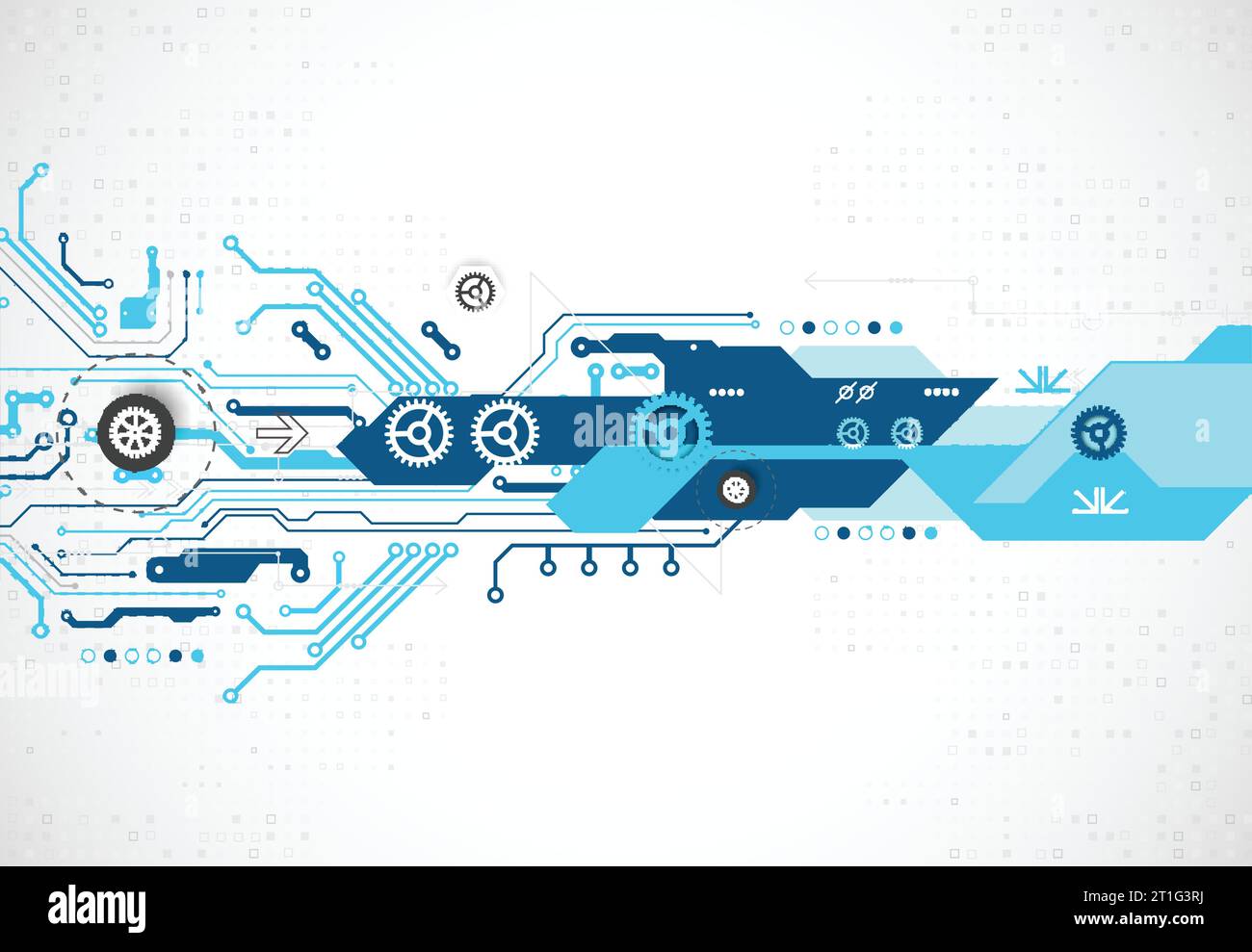 Vector illustration, Hi-tech digital technology and engineering theme ...