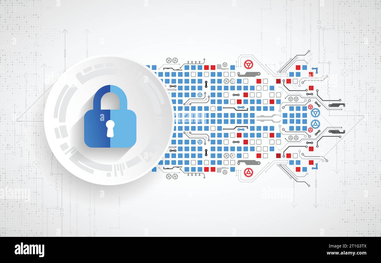 Protection concept. Protect mechanism, system privacy. Vector ...