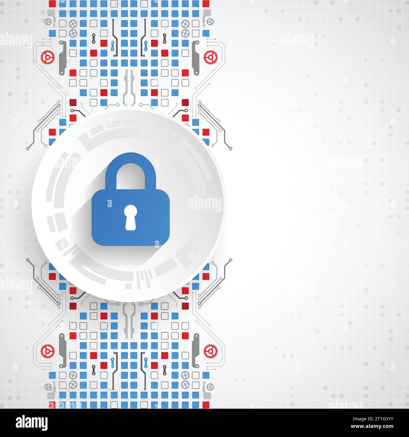 Protection concept. Protect mechanism, system privacy. Vector ...