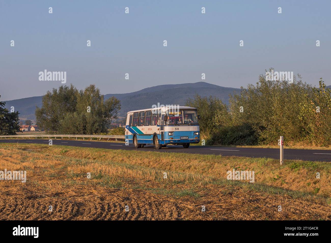 6.09.2018. Poland, Paczków. Autosan H9 from PKS Nysa as a schoolbus ...