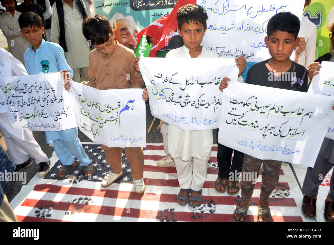Islamabad, Pakistan, Captal, Pakistan. 13th Oct, 2023. Shiite Muslims ...