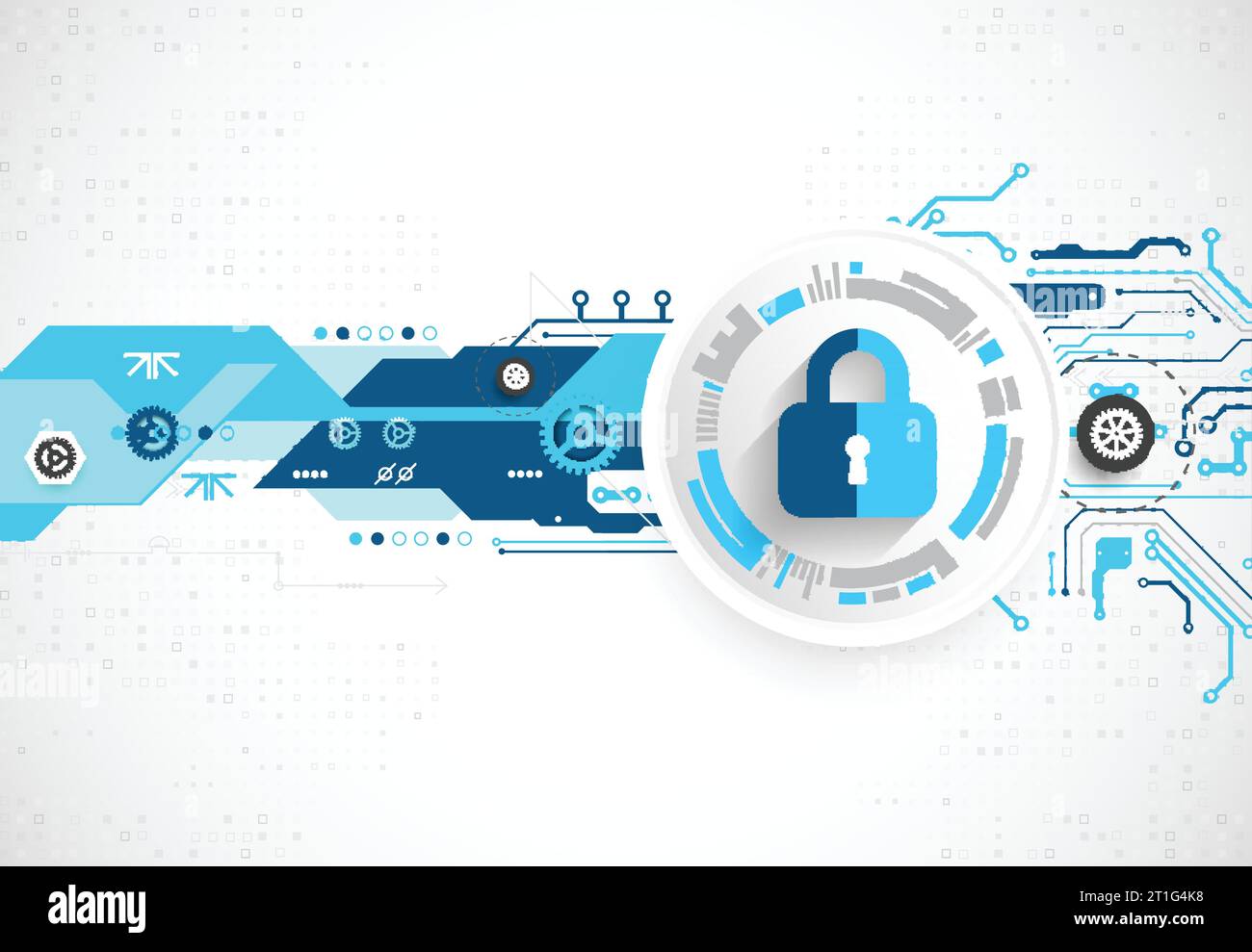 Protection concept. Protect mechanism, system privacy. Vector ...