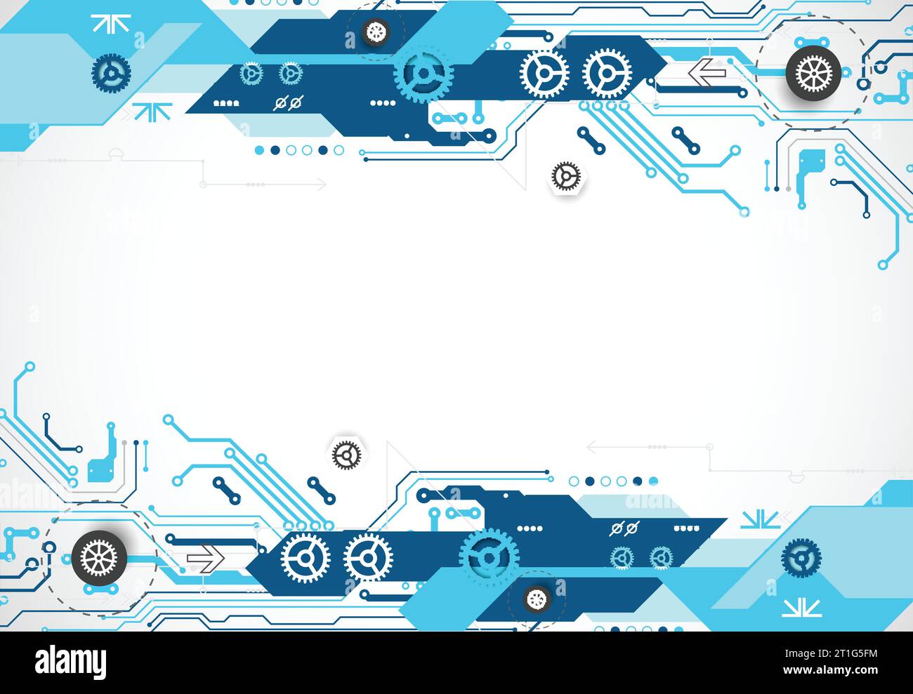 Vector illustration, Hi-tech digital technology and engineering theme ...