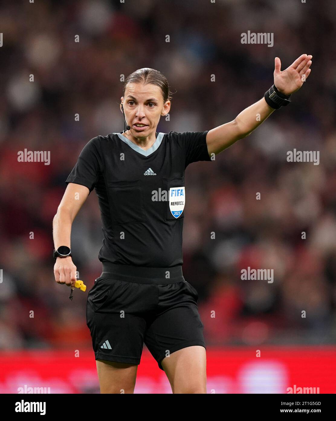 Referee Stephanie Frappart during the international friendly match at ...