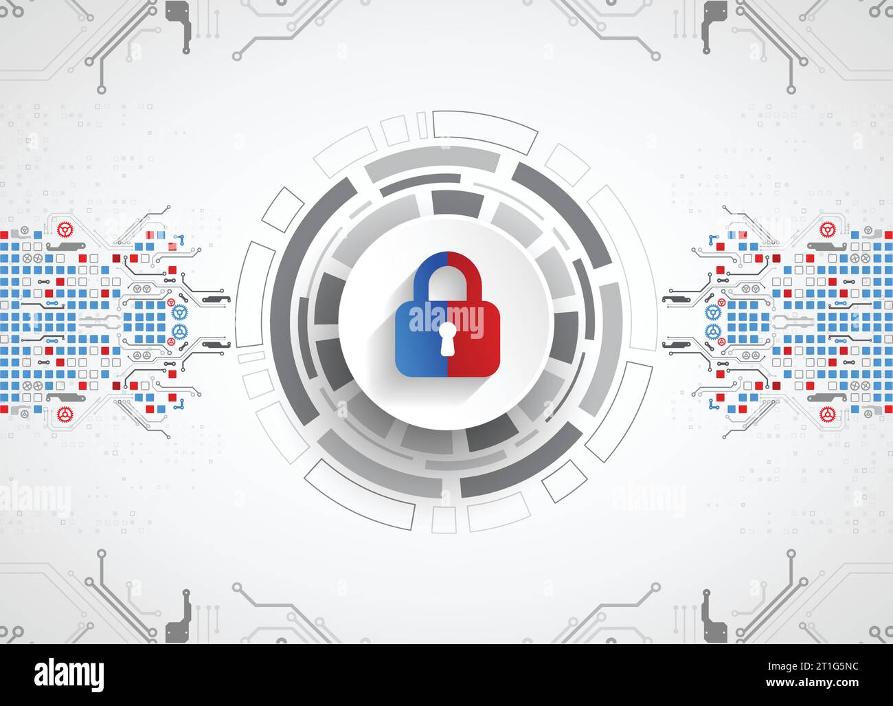 Protection concept. Protect mechanism, system privacy. Vector ...