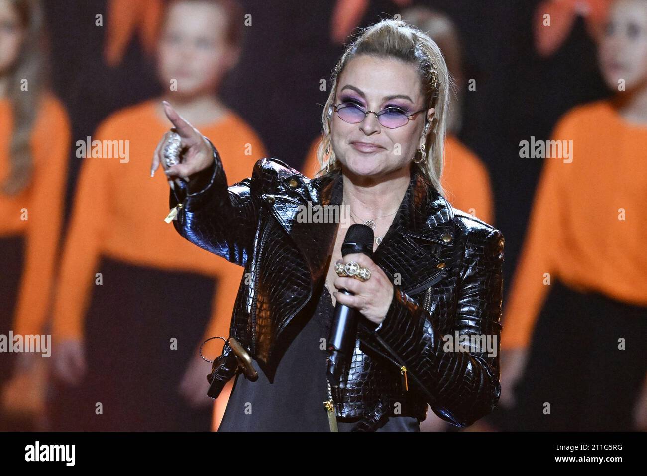 Leipzig, Germany. 13th Oct, 2023. Singer Anastacia is on stage at the ...
