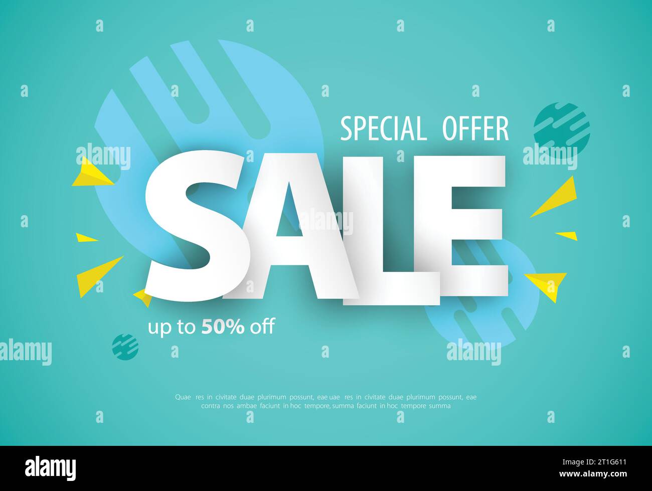 Sale banner template design for your business. Vector illustration ...