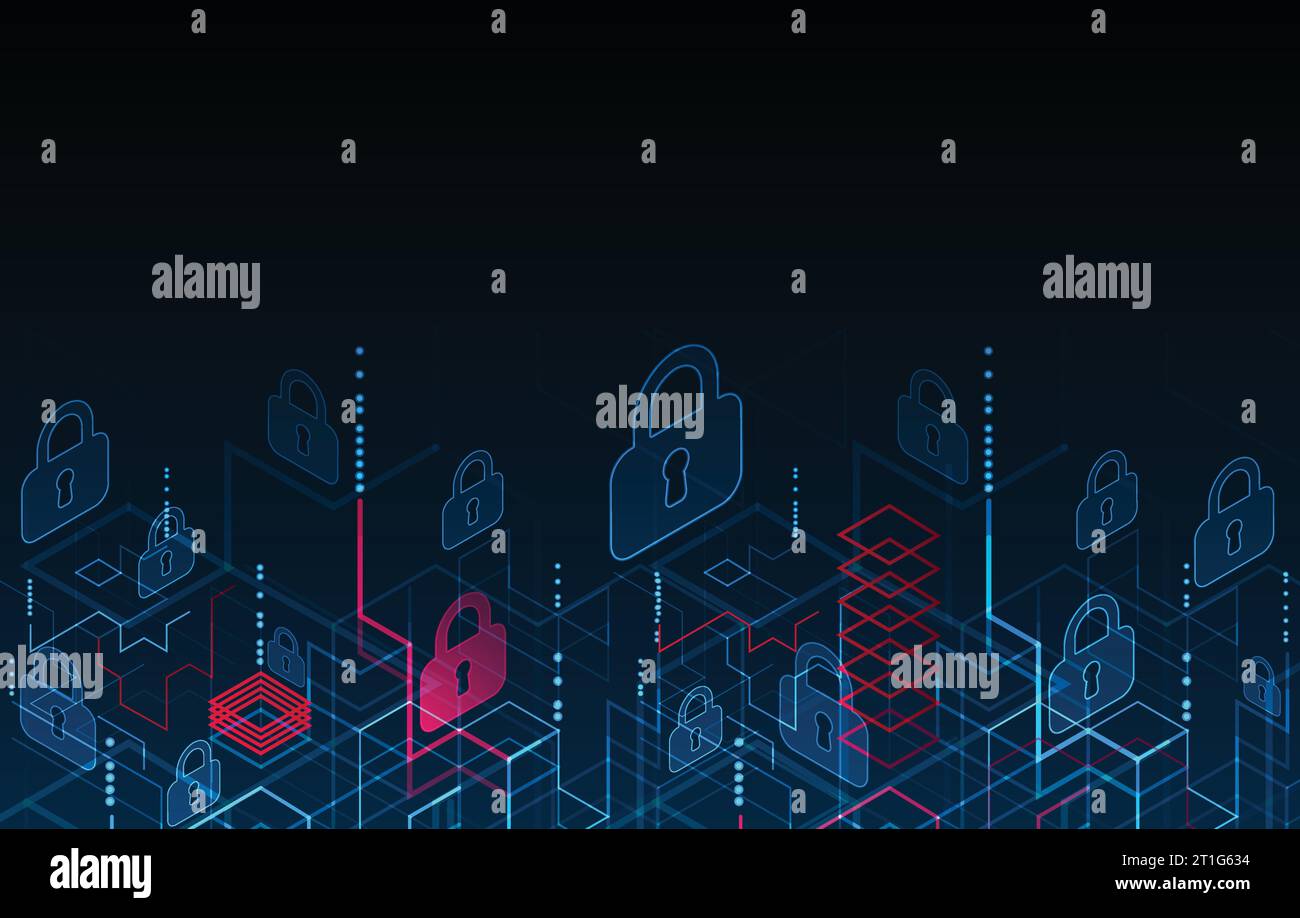 Protection mechanism, system privacy. Vector illustration Stock Vector ...