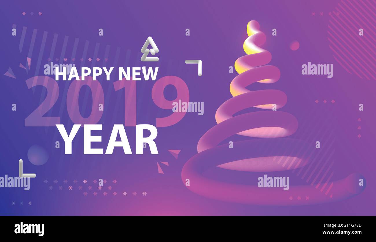 Happy New year party poster. Abstract wave gradients background. Vector ...