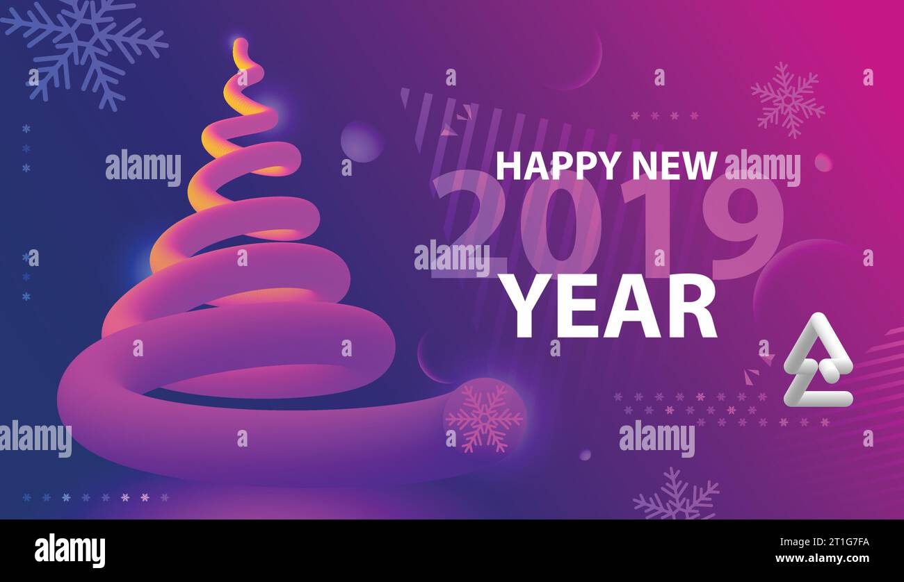 Happy New year party poster. Abstract wave gradients background. Vector ...