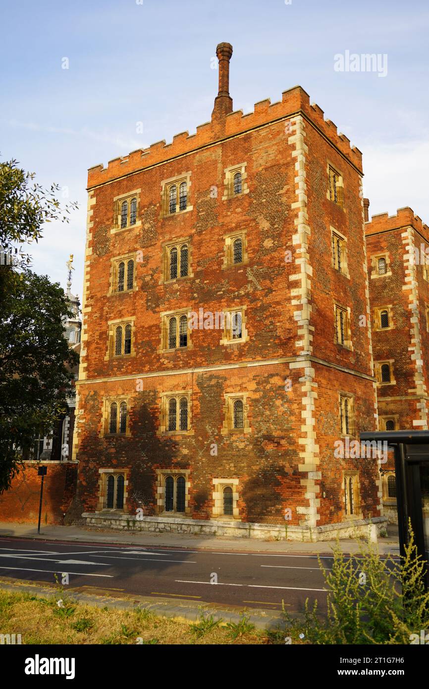 London, UK: 16 September 2023: Lambeth Palace, also known as Morton's ...