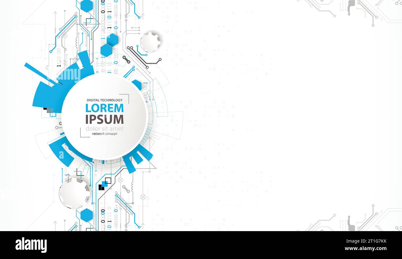 Abstract technology concept. Circuit board, high computer color ...