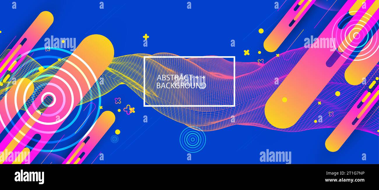 Abstract bright geometric background. Vector illustration Stock Vector ...