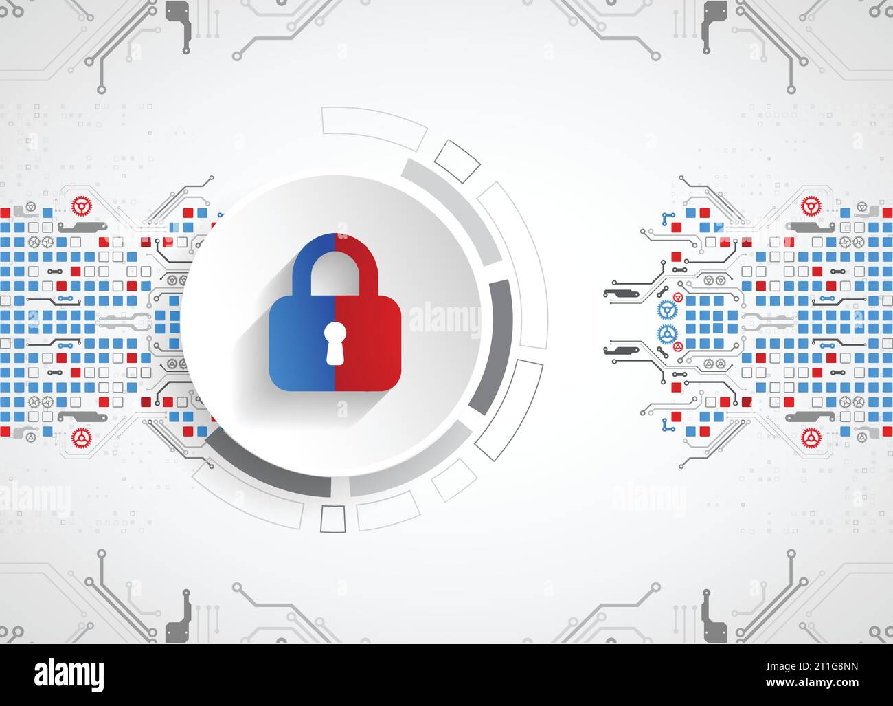 Protection concept. Protect mechanism, system privacy. Vector ...