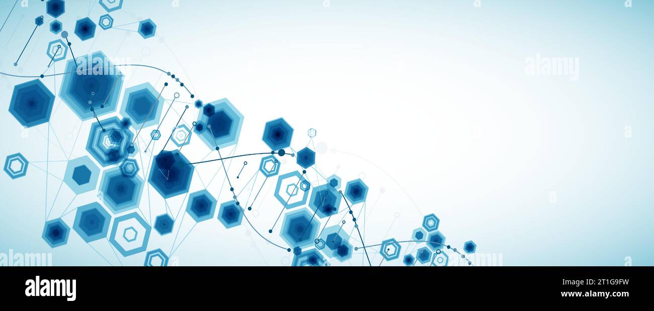 Science template, abstract background with a 3D DNA molecules. Vector ...