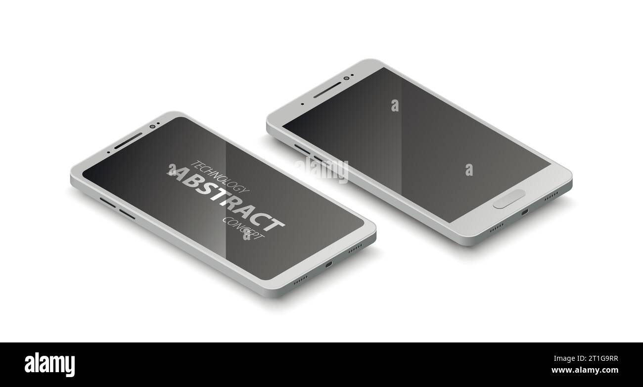 Modern isometric digital device mock up. Sale banner, special offer ...