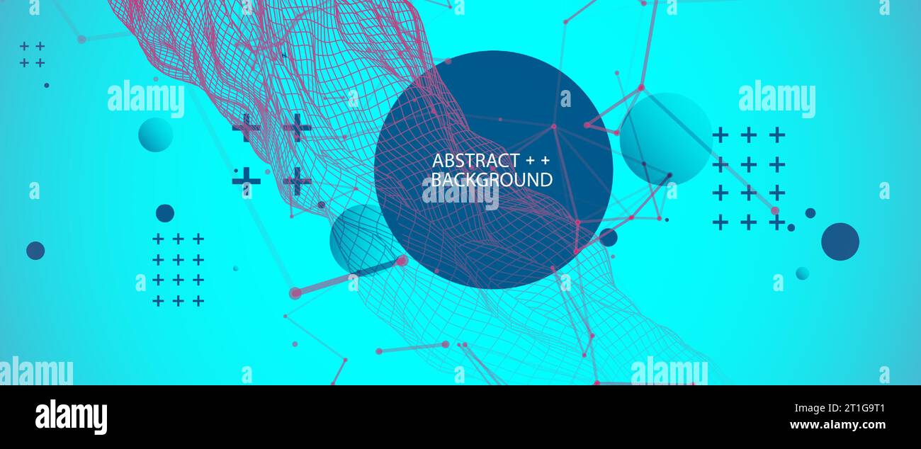 Wireframe background with plexus effect. Futuristic vector illustration Stock Vector Image & Art ...