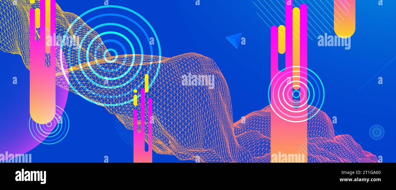 Abstract bright geometric background. Vector illustration Stock Vector ...