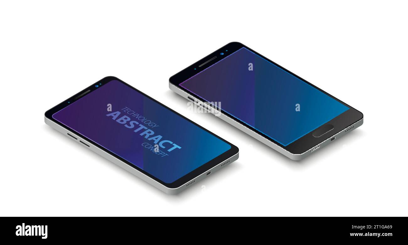 Modern isometric digital device mock up. Sale banner, special offer ...