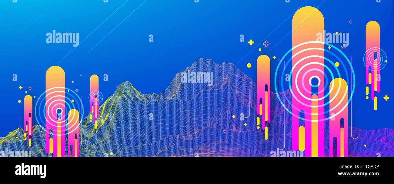 Abstract bright geometric background. Vector illustration Stock Vector ...