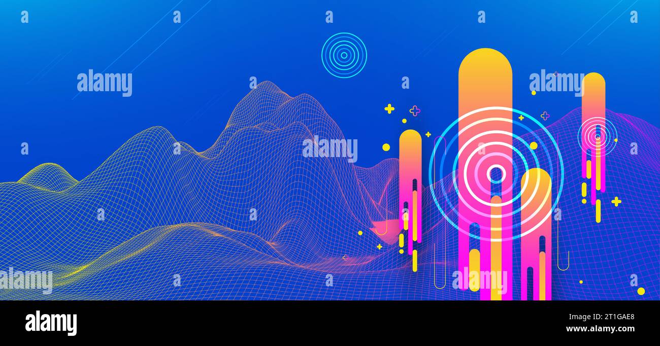 Abstract bright geometric background. Vector illustration Stock Vector ...