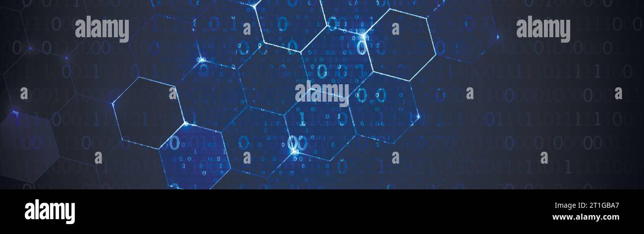 Technology background. Big data concept. Binary computer code. Vector ...