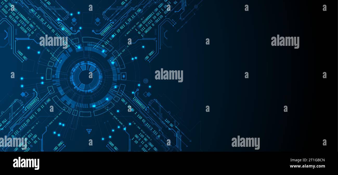 Abstract technology concept. Circuit board, high computer color ...