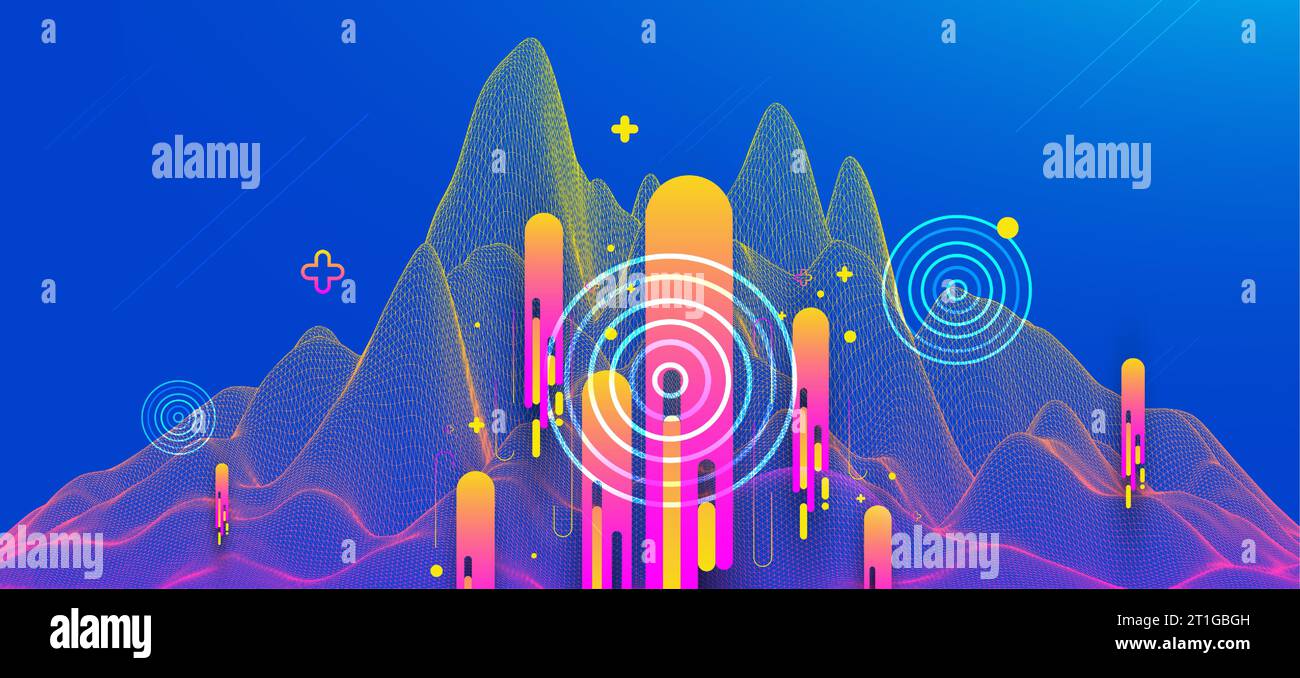 Abstract bright geometric background. Vector illustration Stock Vector ...