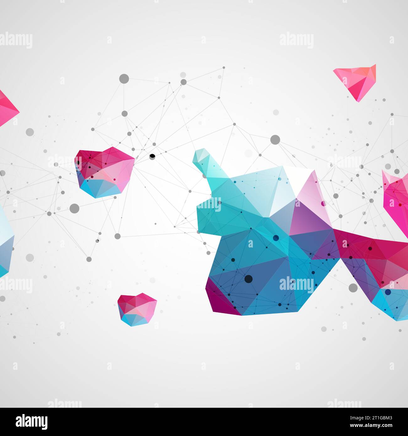 Wireframe background with plexus effect. Futuristic vector illustration Stock Vector Image & Art ...