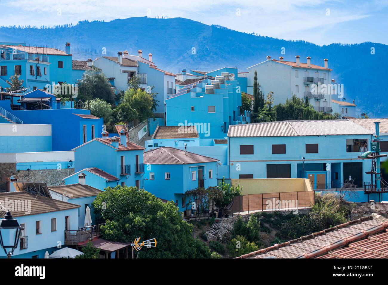 JUZCAR, SPAIN - OCTOBER 6, 2023: Visiting of blue Smurfs Village in ...